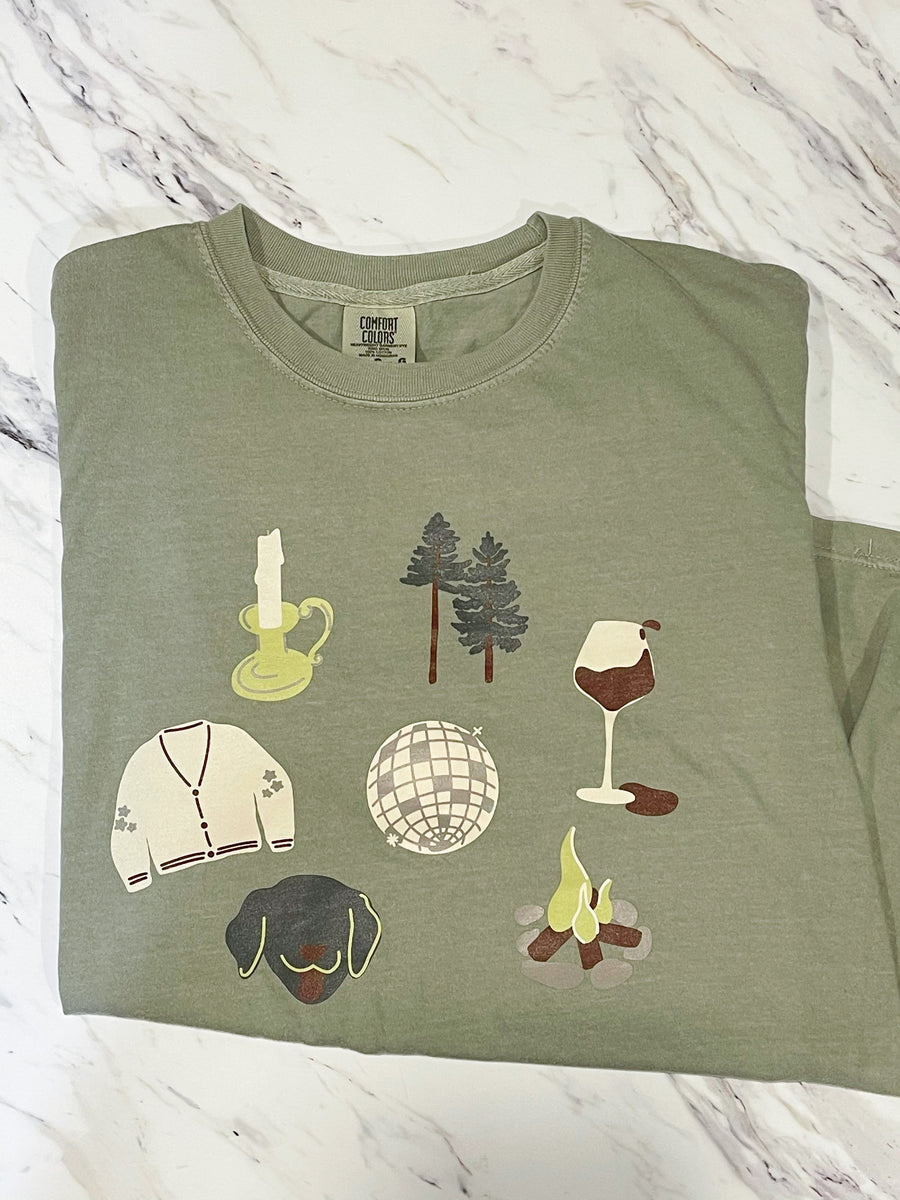 Folklore Elements Tee – Dizzy Dahlias